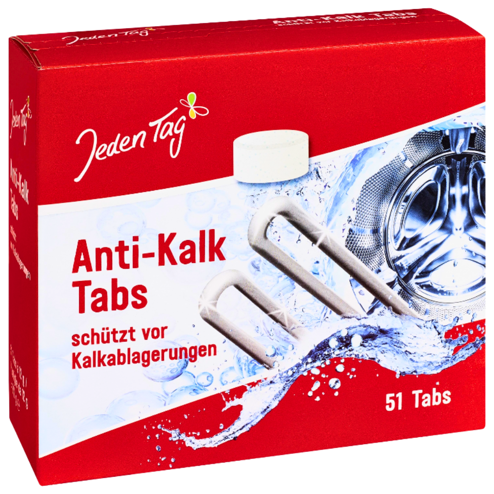 Jeden Tag Anti-Kalk Tabs Tabletki Przeciw Osadzaniu się Kamienia 51 szt ...