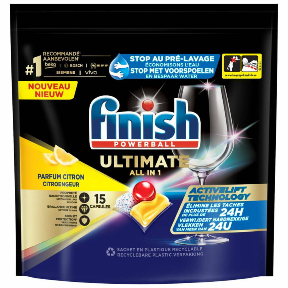 Finish Ultimate Infinity Citron Tabletki do Zmywarki 15 szt. | ŚRODKI ...
