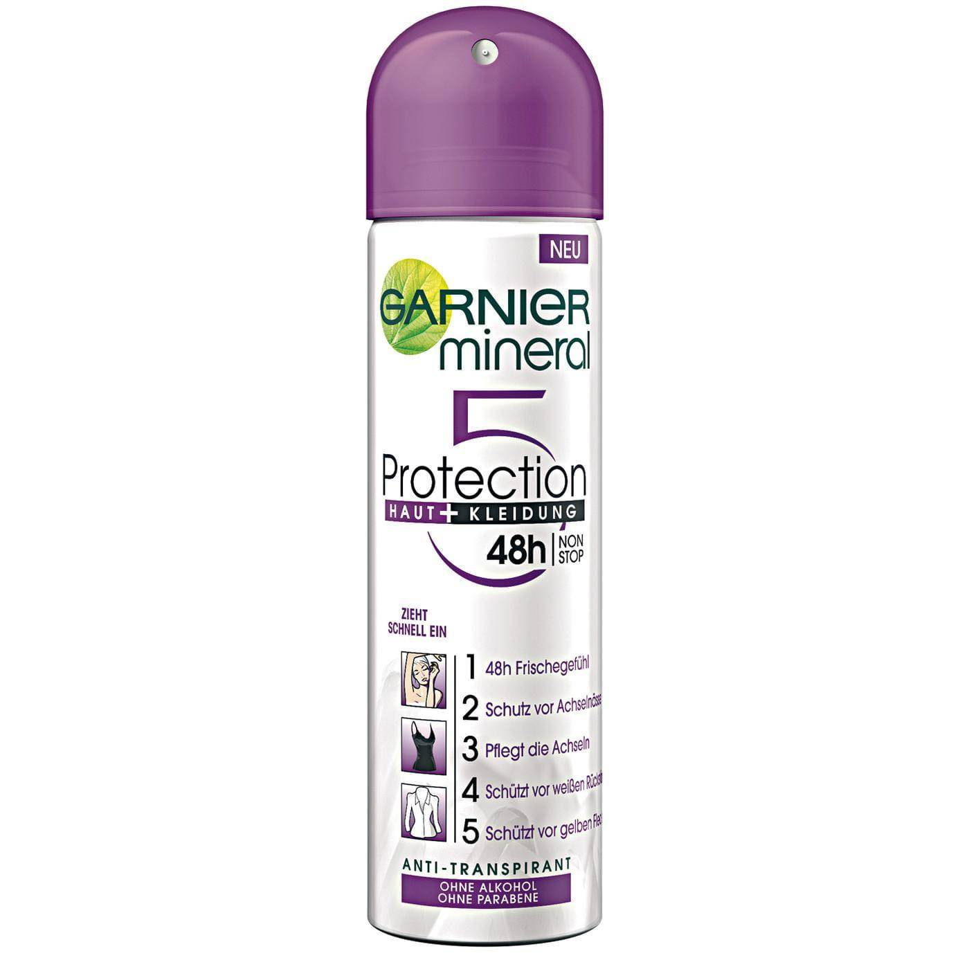 Garnier Protection 5 Antyperspirant Spray 150 ml | KOSMETYKI \ Damskie ...