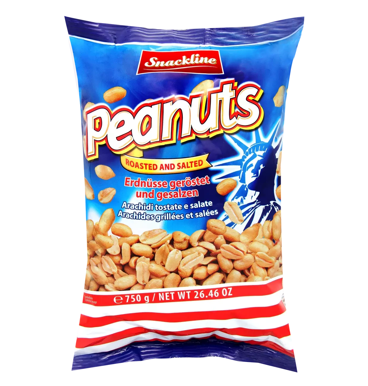 Snackline Prażone i Solone Orzeszki Ziemne 750 g | SŁODYCZE \ Chipsy i ...